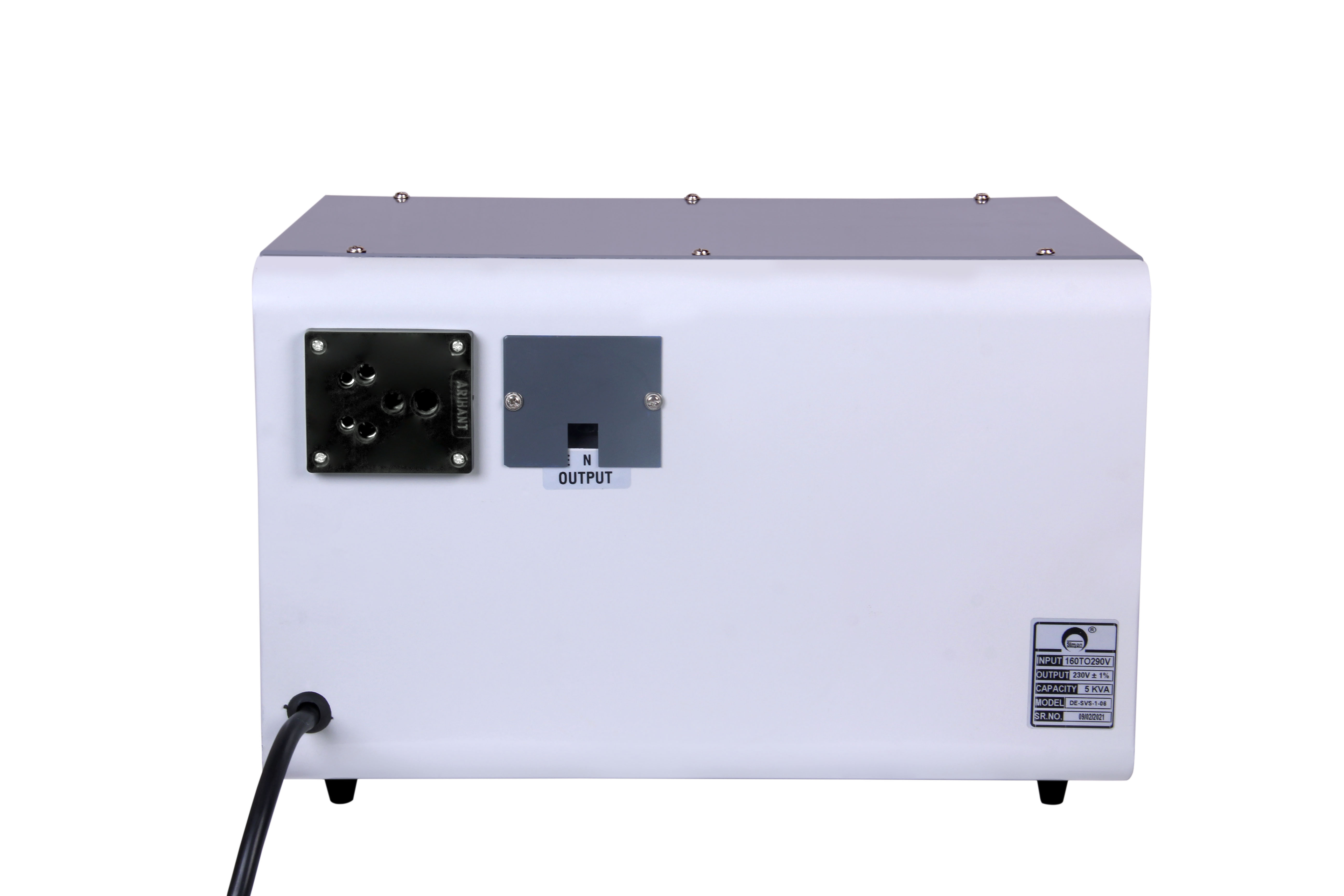 Axvolt 5 KVA copper single phase servo voltage stabilizer
